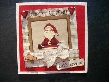 Country Shabby Christmas Santa - Photo by Sheila Horne