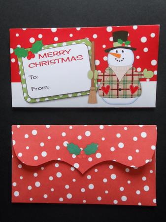 Snowman Money Wallet 2 - CUP581747_750 | Craftsuprint