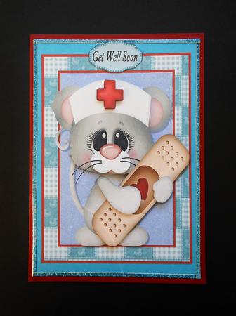 Get Well Soon Plaster Mouse - CUP580698_983 | Craftsuprint