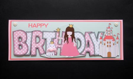 Little Princess & Cat Birthday Large Dl - CUP601195_750 | Craftsuprint