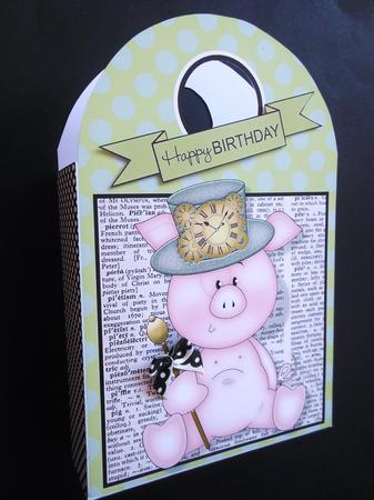 Steampunk Pig Dictionary Large Gift Bag - CUP607856_2053 | Craftsuprint