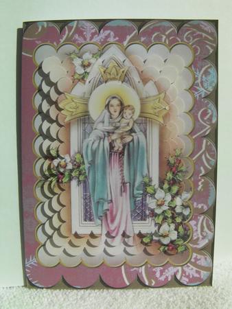 Christmas Religious Virgin Mary Scallop Pyramid Toppers - CUP25307_10 ...