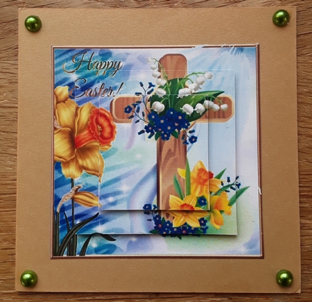 Lovely easter cross with daffodils with pyramids 8x8 - CUP1022026_415 ...