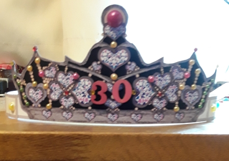 Crown of Hearts Printable Child Tiara Card Party Hat Favor Play ...