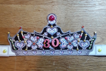 Crown of Hearts Printable Child Tiara Card Party Hat Favor Play ...