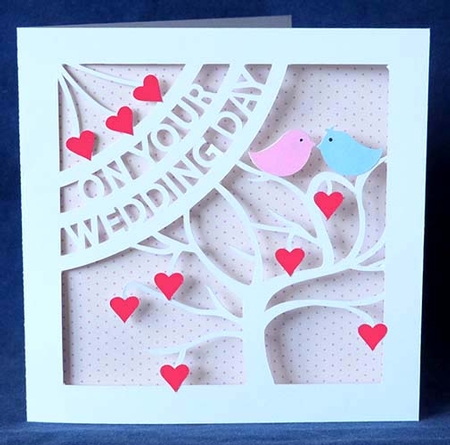 Wedding Heart Tree Card - CUP1021855_40382 | Craftsuprint