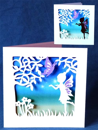Fairy Tree Card with backing paper - CUP1022922_40382 | Craftsuprint