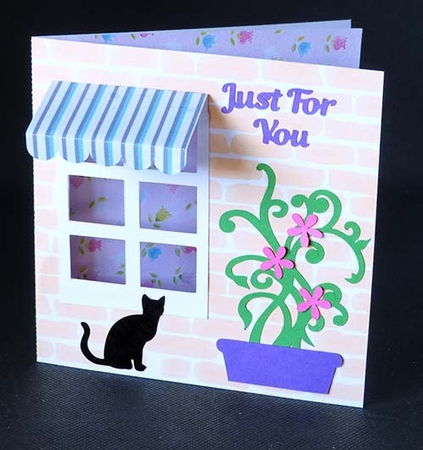 For You Window Card with Brick Paper - CUP1062608_40382 | Craftsuprint