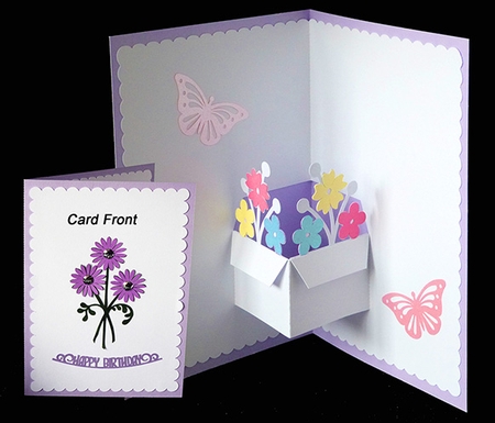 Pop Out Flower Card - CUP1153437_40382 | Craftsuprint