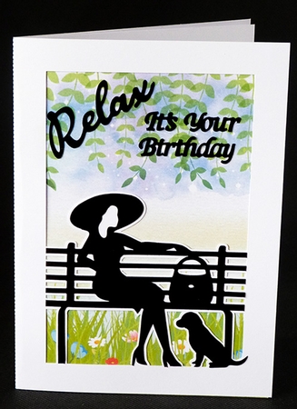 Relax Birthday Card with Backing Paper - CUP1159681_40382 | Craftsuprint