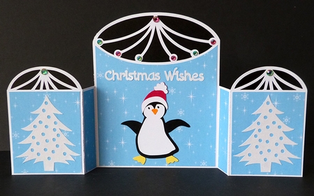 Penguin Double Fold Card - CUP1174532_40382 | Craftsuprint