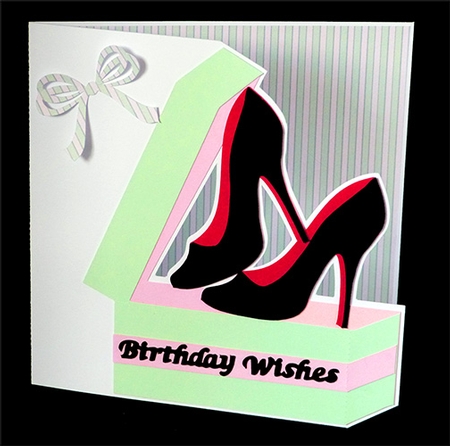 Shoes in Box Card - CUP1284442_40382 | Craftsuprint