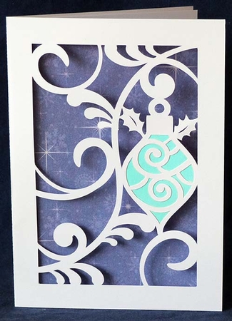Bauble Cut Out Card - CUP916000_40382 | Craftsuprint