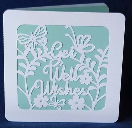 Butterfly Get Well Wishes Card - CUP946157_40382 | Craftsuprint