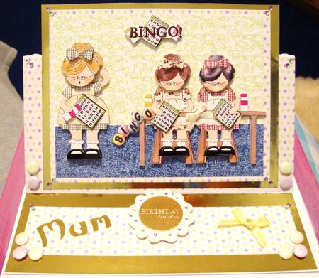 Bingo Friends Forever 3D Birthday Card - CUP82614_604 | Craftsuprint