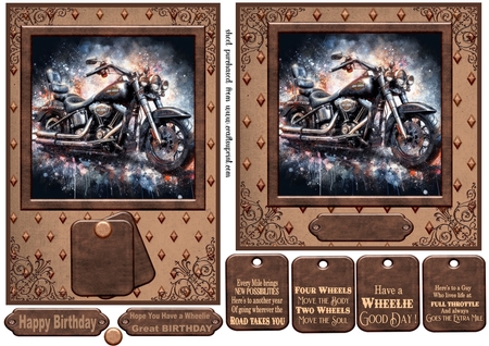 Motorcycle Splash Background Kit - Photo by Designed by S and S