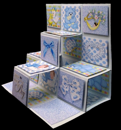 3D Pyramid Building Blocks Card Template - CUP1126319_92133 | Craftsuprint