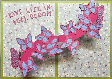 Butterfly Garden Pop Up Card - CUP950240_2228 | Craftsuprint