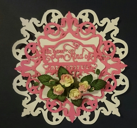 Square Fancy Frame Card or Picture Frame - CUP695681_1577 | Craftsuprint