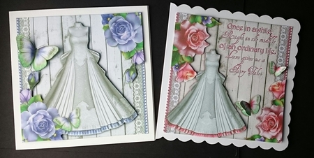 Floral Dress Papers - CUP719193_1443 | Craftsuprint