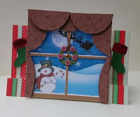 Animated Moveable Decoupage Christmas Window - CUP19727_68 | Craftsuprint