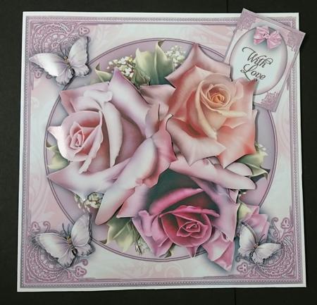 Vintage Soft Roses Card Kit - CUP659705_1641 | Craftsuprint