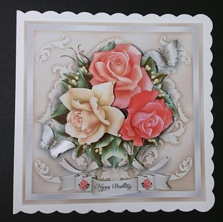 Soft Vintage Roses Card Mini Kit - CUP667836_1641 | Craftsuprint