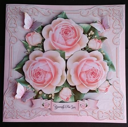 Soft Vintage Roses Card Mini Kit2 - CUP669047_1641 | Craftsuprint