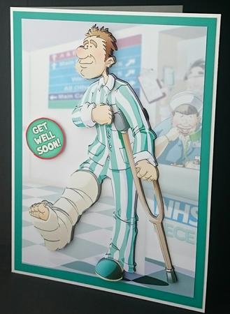 Broken Leg Dude - Photo by Sue Soules