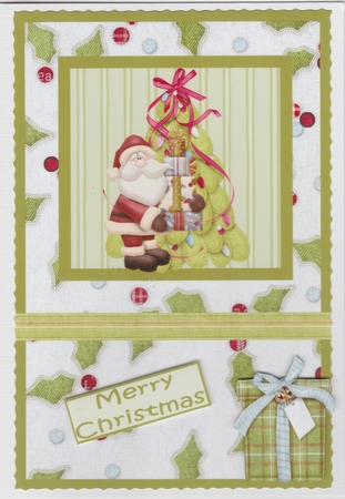 Christmas Santa is Here! Pyramid Card - Photo by Susan Cummings