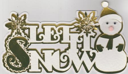 Let It Snow Christmas Snowman Card - CUP692274_596 | Craftsuprint