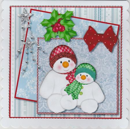 Cute Card Baby's First Christmas Snowman - CUP578088_936 | Craftsuprint