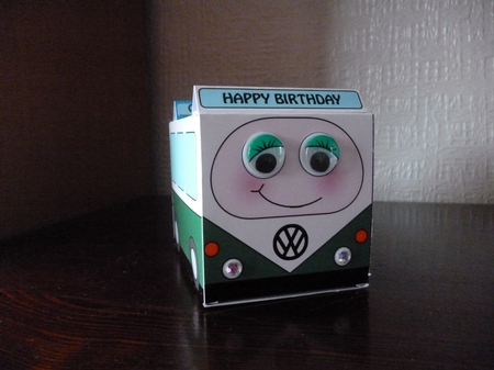 3D Cute Transport Treat Box Gift Set Mini Kit - VW Campervan ...