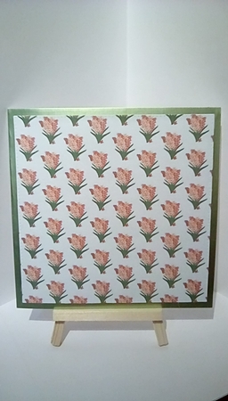 Pretty floral backing paper - Photo by Susan Lapornik