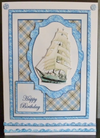 Sailing Ship Quick Card - CUP432299_173 | Craftsuprint