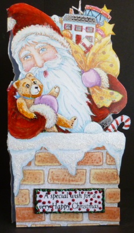 Santa Down the Chimney - Photo by Susan P. B.