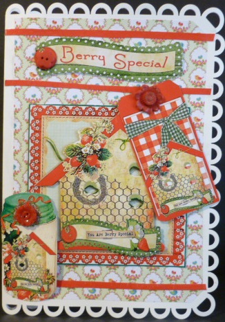 Strawberry Fields Embellishment Card Kit - Photo by Susan P. B.