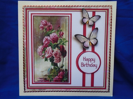 Vintage Card Topper Red Fantasy 1270 - CUP785491_2166 | Craftsuprint