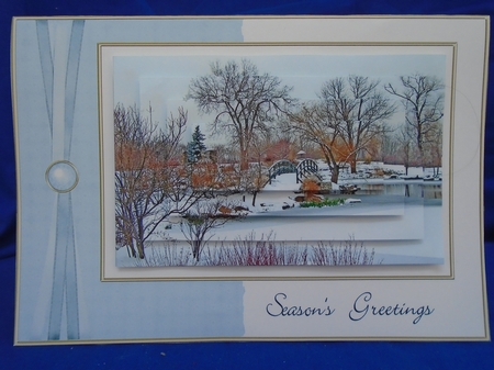 Monet Bridge Christmas Card Kit - Photo by Susan Smith