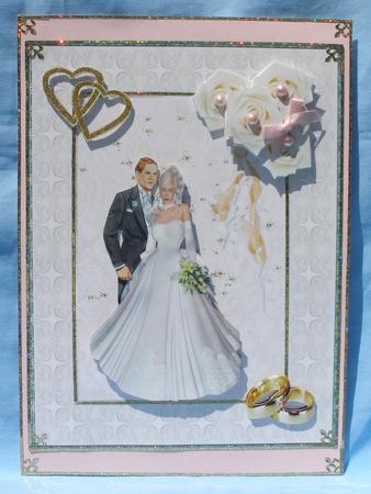White Wedding Day Card Kit - CUP210726_825 | Craftsuprint
