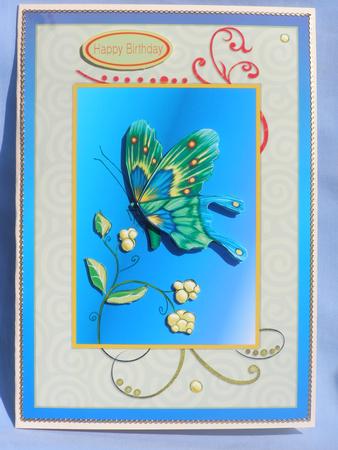 Tropical Butterfly Card Front - CUP99867_566 | Craftsuprint