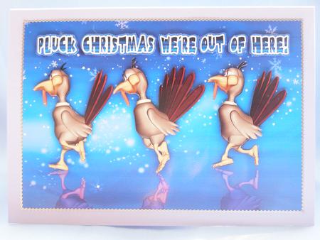 Rude Turkey Christmas Card - CUP258621_1446 | Craftsuprint