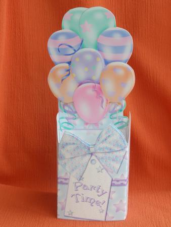 Party Balloons Box Card - CUP291841_38 | Craftsuprint