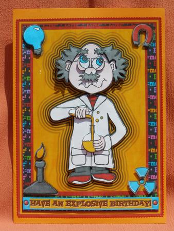 The Mad Scientist! Kids Card/male Card - CUP342297_1035 | Craftsuprint