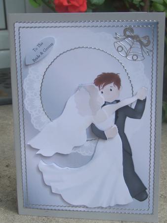 Wedding 1 Couple Dancing Quick Card Front with Decoupage - CUP102931 ...