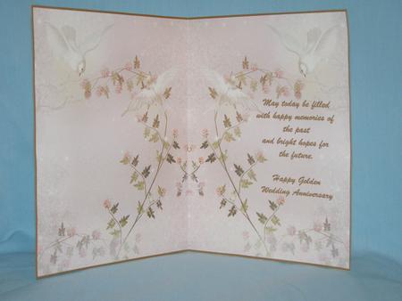 Happy Golden Wedding Anniversary Insert - CUP407331_719 | Craftsuprint