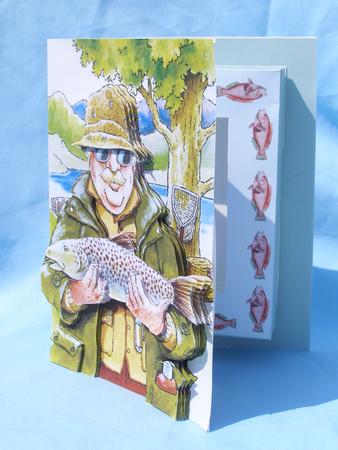 Fishing Fisherman Combi Card Box Handcut Version - CUP422170_1929 ...