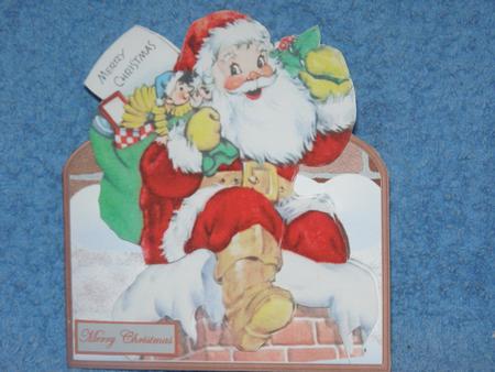 Vintage Santa Over the Edge Card Mini Kit - CUP455697_8 | Craftsuprint