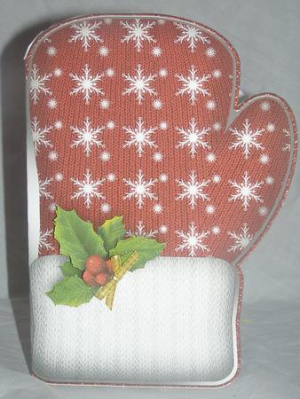 Christmas Mittens - Red - CUP461606_1648 | Craftsuprint