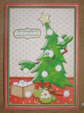 Golf Christmas Tree Card Topper & Decoupage - CUP472867_68 | Craftsuprint
